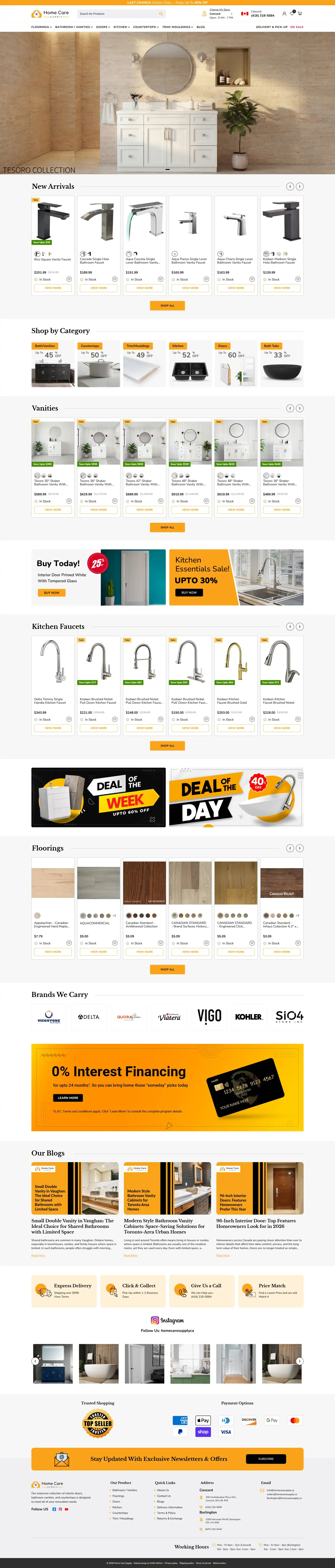 Home Care Supply Web design Case Study - Kinex Media